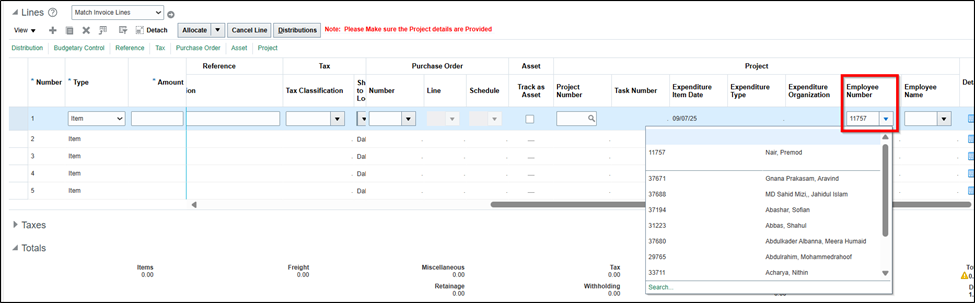 Employee Name to be populated automatically based on Employee Number in ...