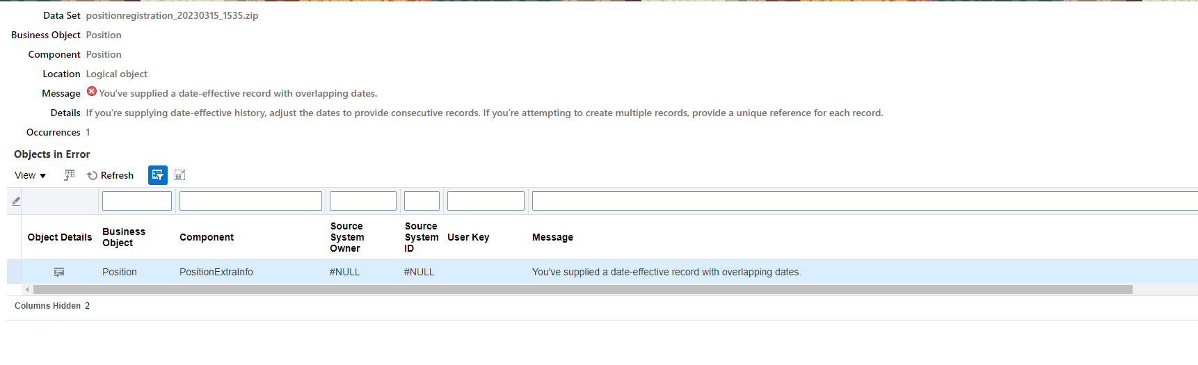Upload Position Multiple Eff Using Hdl — Cloud Customer Connect