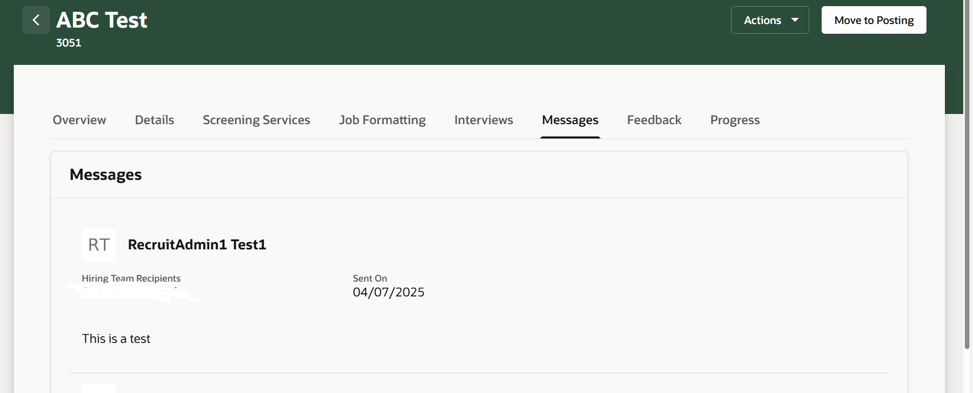 How to create Requisition Message through REST API — Cloud Customer Connect