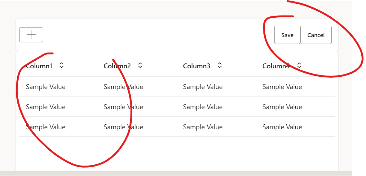How to decrease the sizes of buttons and table in screen — Cloud ...