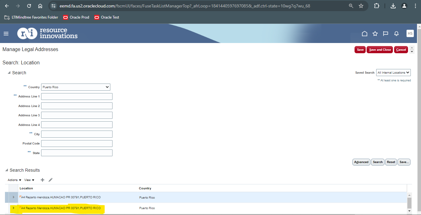 How to delete legal address ? — Cloud Customer Connect