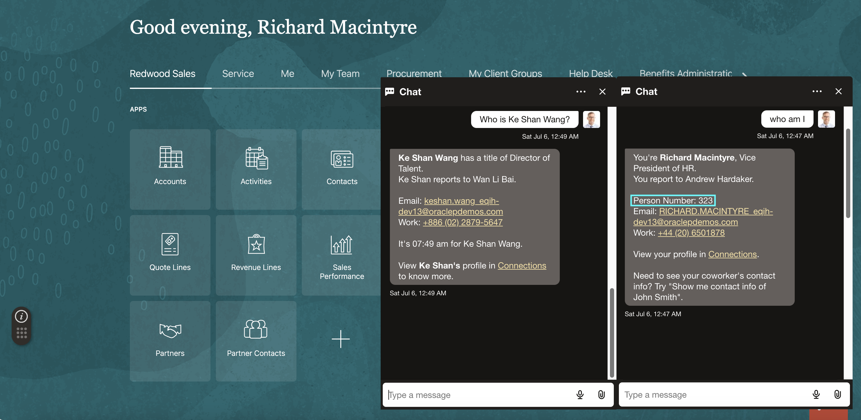 Get my Employee Number — Cloud Customer Connect