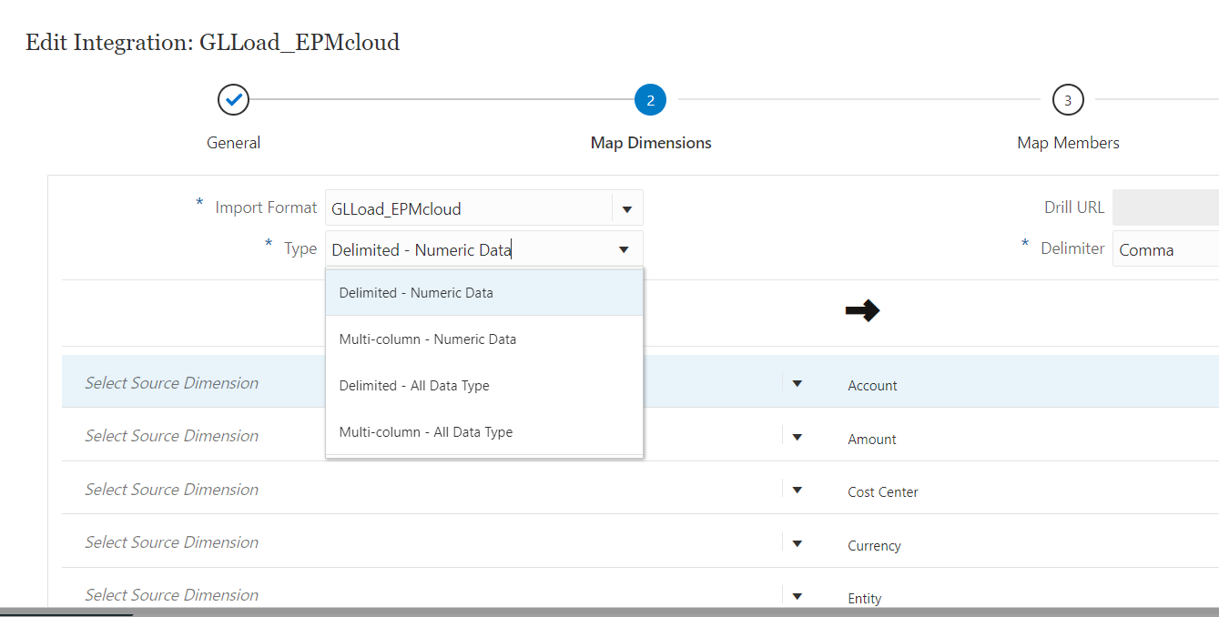 ERP Cloud Trial balance to EPM cloud — Cloud Customer Connect