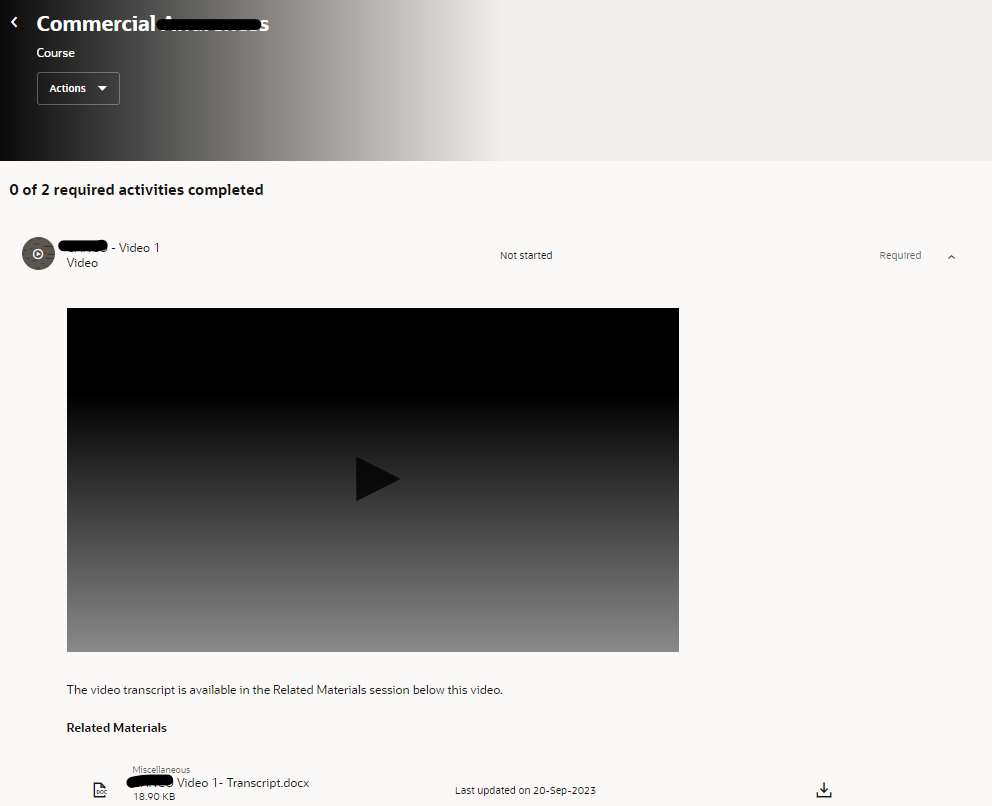 Redwood Play Video Content — Cloud Customer Connect