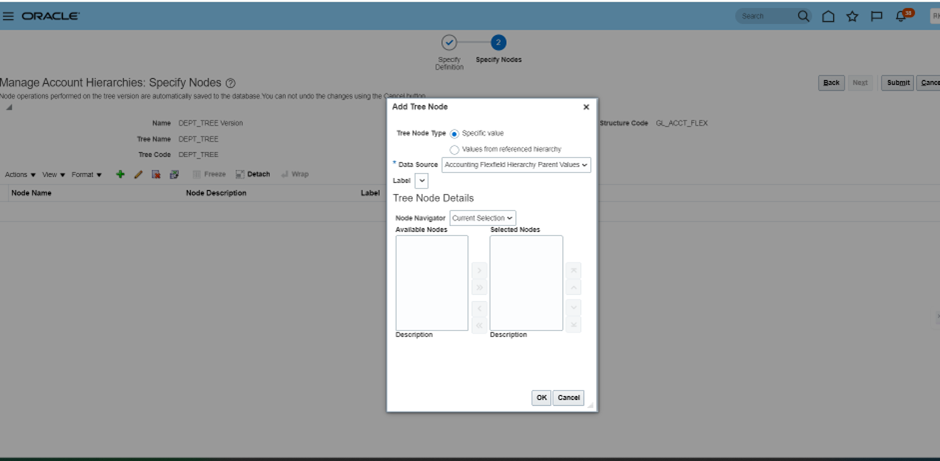 Accounting Flexfield heirarchy parent values is missing — Cloud ...