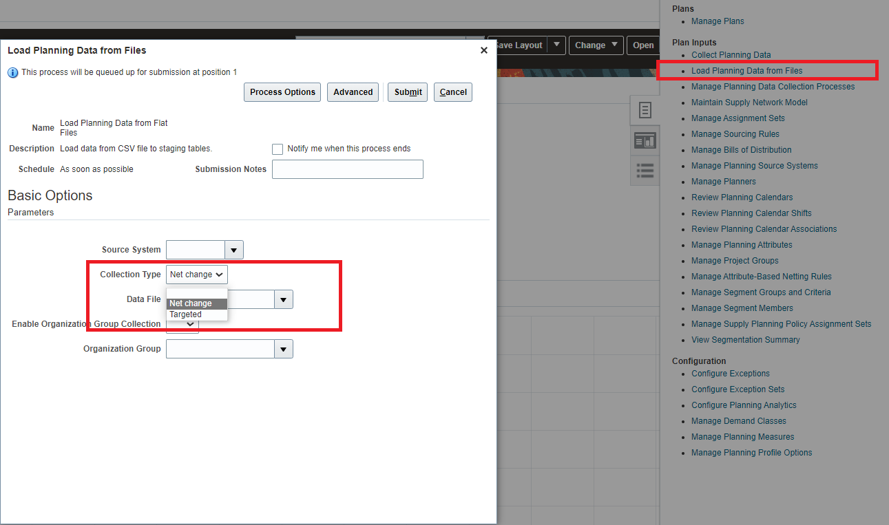Is there way to disable/hide Collection type "Targeted" when loading ...