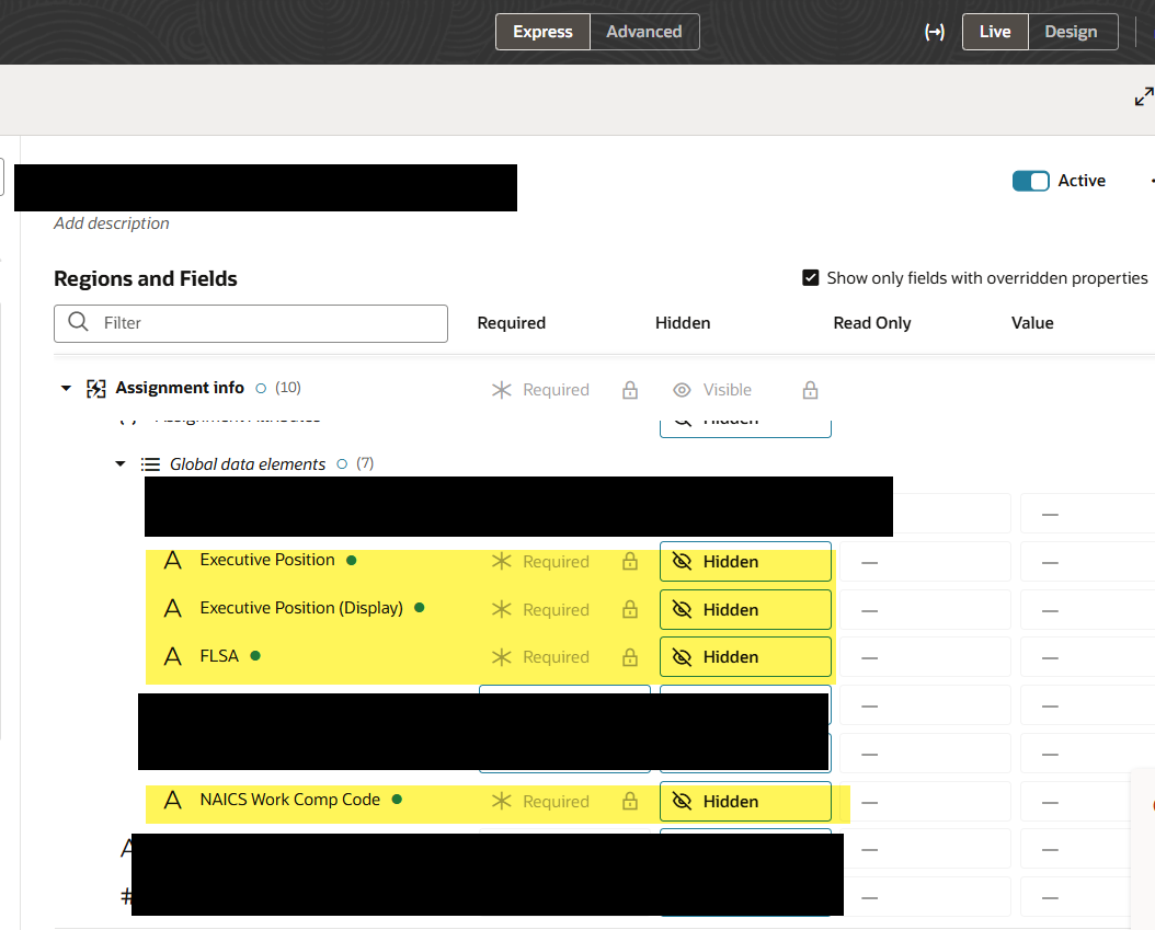 Hide Fields in Assignment Info Section in Create Job Offer page — Cloud ...