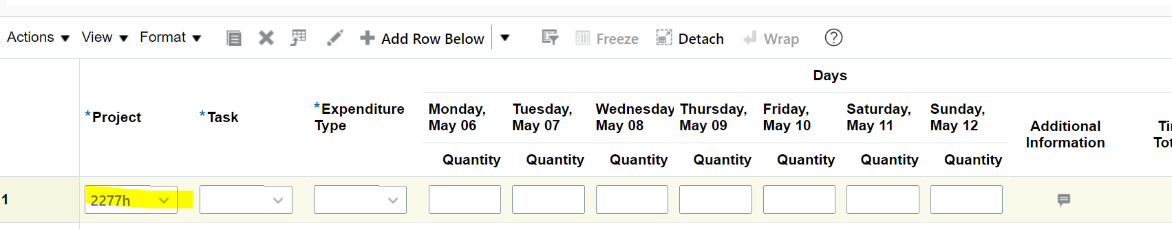 How to add project description in project LOV for Oracle Fusion Time ...