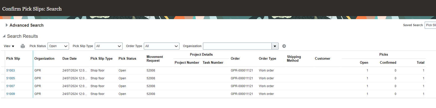 How to confirm multiple pick slip? In Movement request — Cloud Customer ...