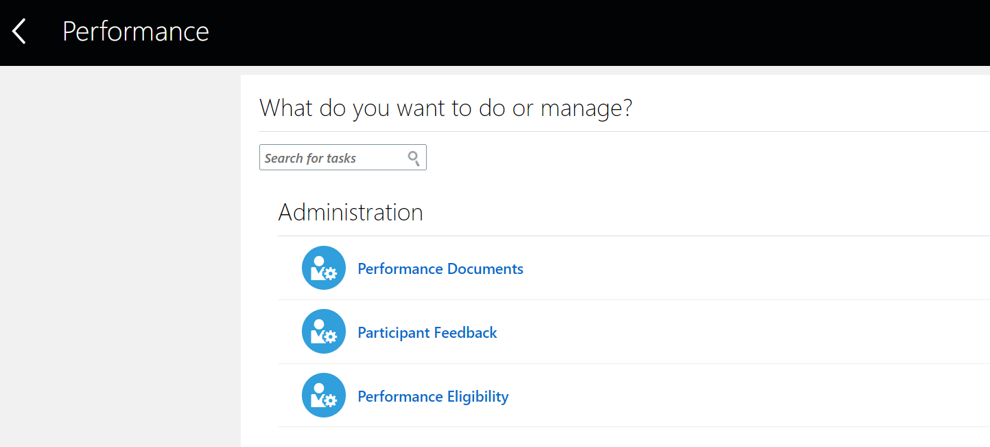 Process mass actions for performance documents is not visible — Cloud Customer Connect