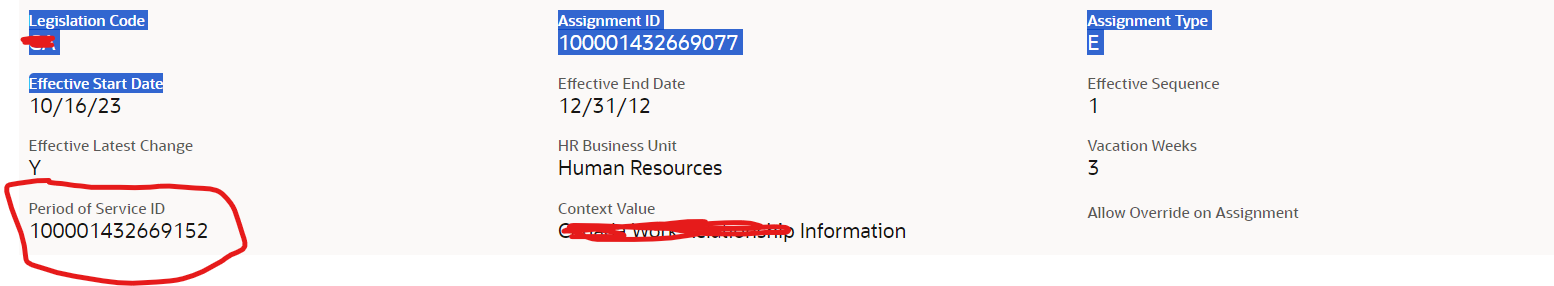 Unable To Hide Few Fields From Employment Info Redwood Page — Cloud Customer Connect