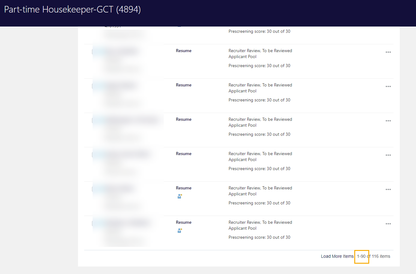 Print Resume Error - "You need to select fewer than 100 candidates ...