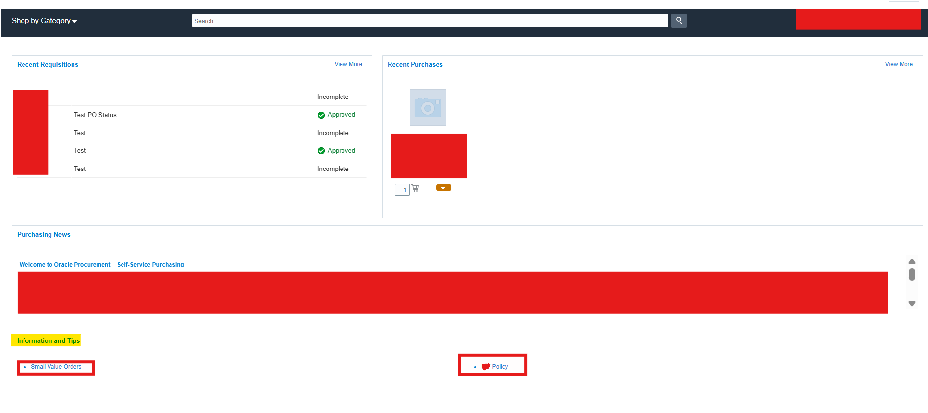 How to display Information Catalog on the Redwood RSSP Page? — Cloud ...