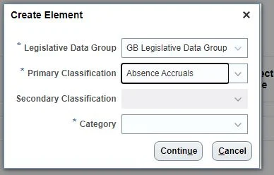 What is the usage of Primary Classification - Absence Accruals — Cloud ...