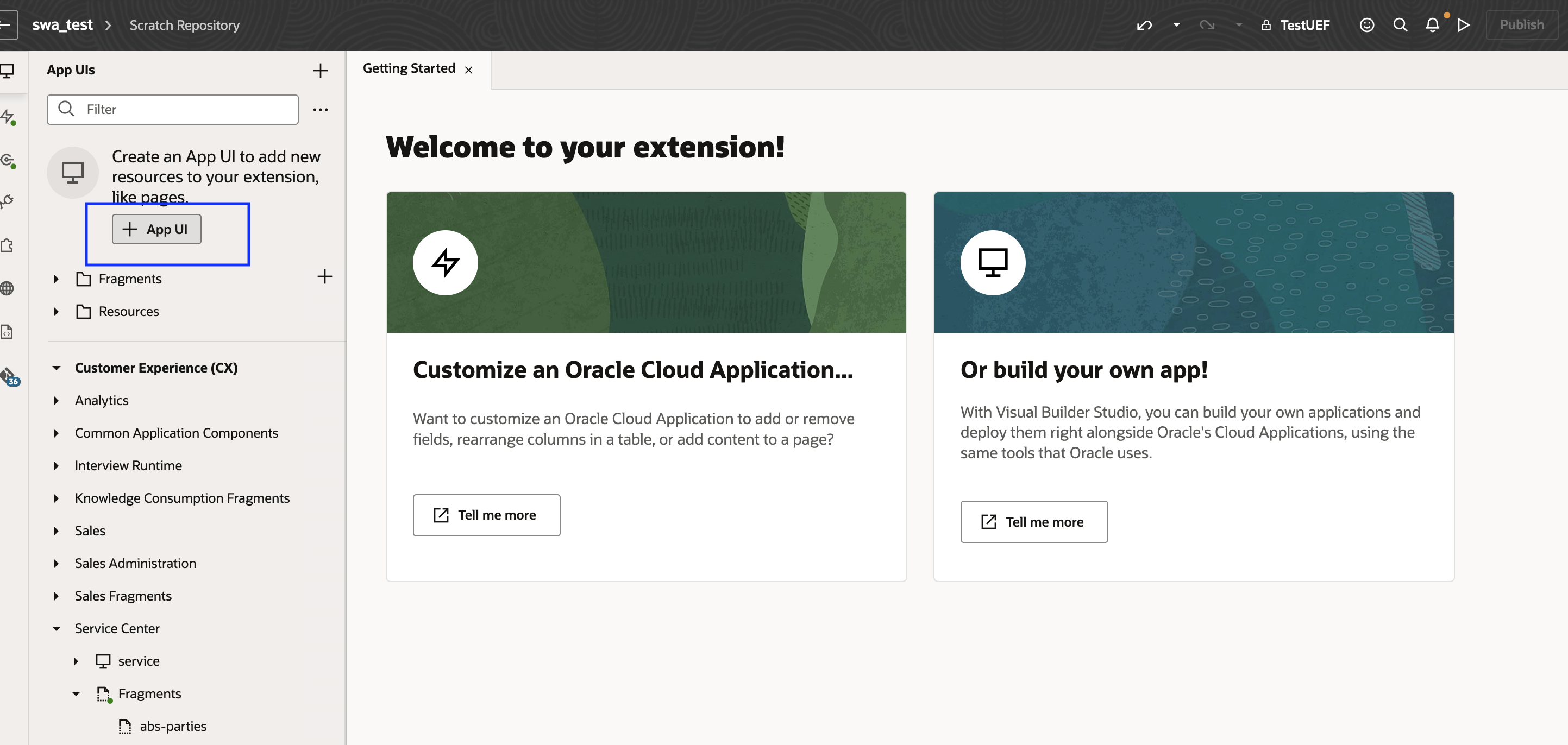 How to Create a Custom APP UI for custom objects in Fusion Service — Cloud Customer Connect