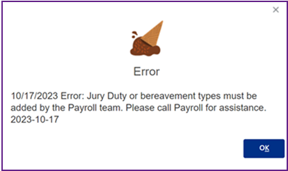 RUI timecard time entry error message icon - change the icon — Cloud ...