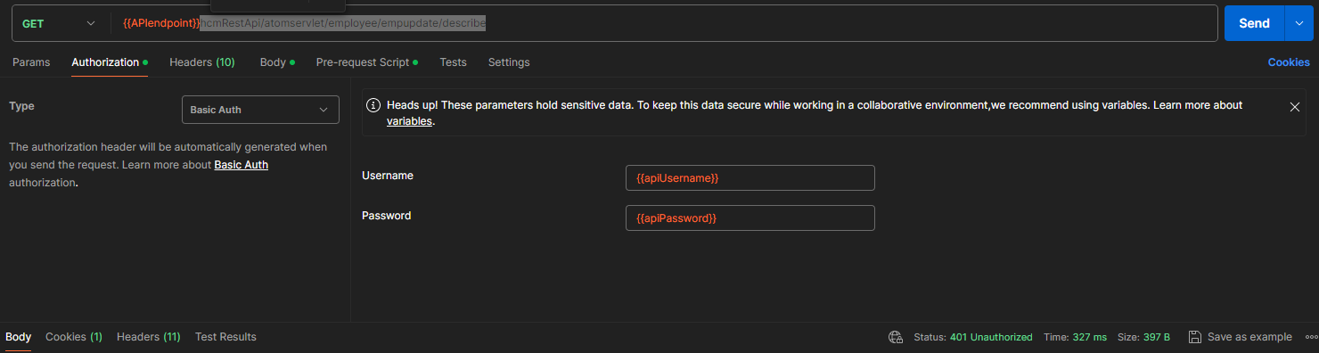 Atom Feeds /describe command is rerutning HTTP 401 unauthorized — Cloud Customer Connect