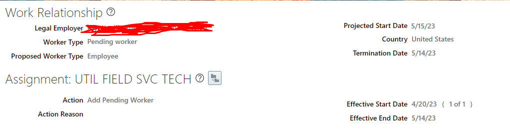 A pending worker is not visible in new person dashboard or in the list of pending workers ...