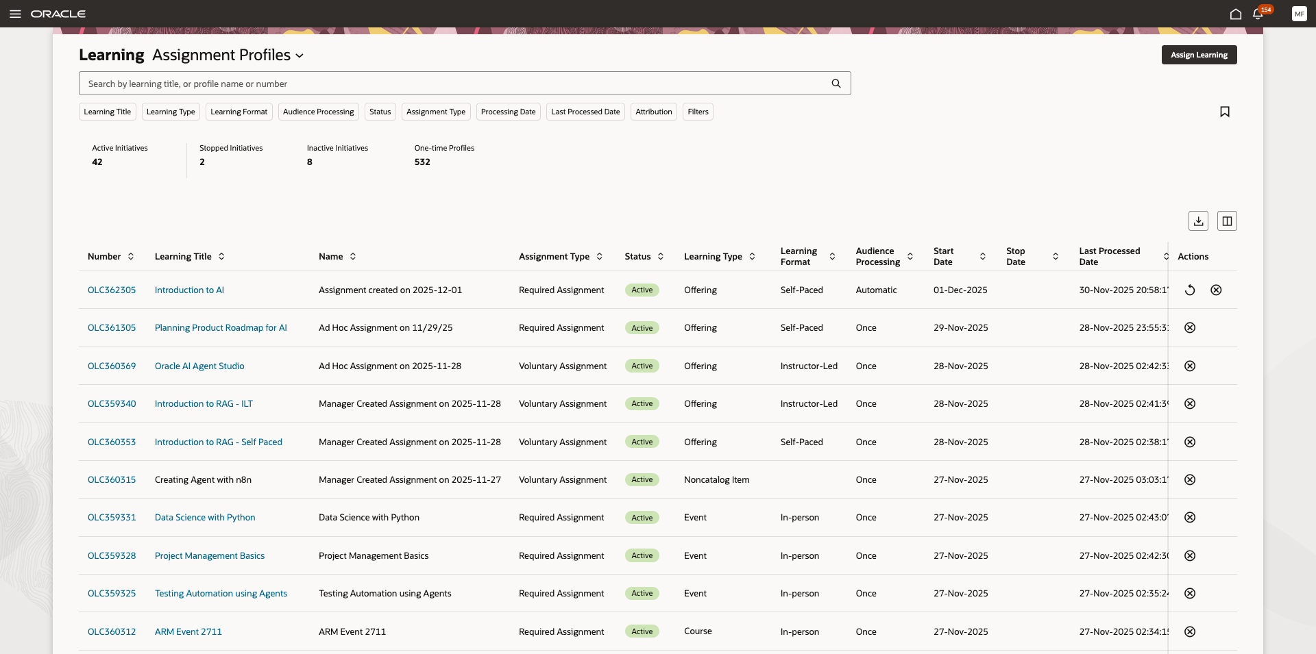 Introducing the New Learning Assignment Profile Management Experience ...