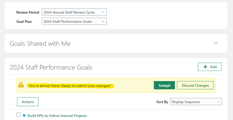 Redwood Update Approval Banners For Performance Goal Approval — Cloud Customer Connect