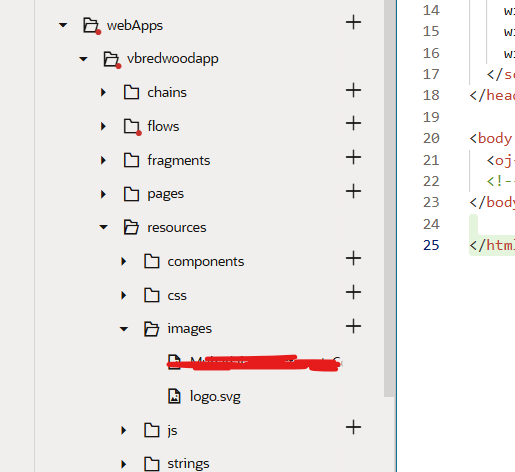 How to add the favicon image to a redwood vbcs app — Cloud Customer Connect