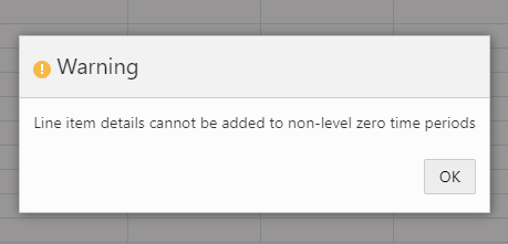 Capture data at Year Toal level for Line-Item Detail EPM planning ...