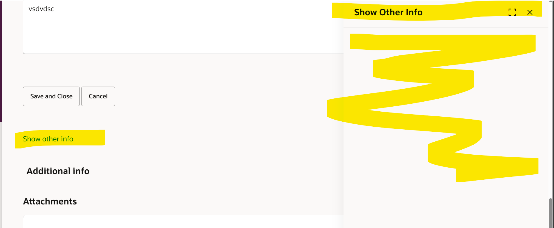 What Is Show Other Info In A Performance Document And How To Hide It — Cloud Customer Connect
