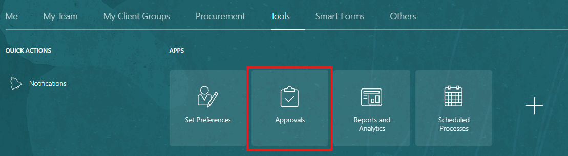 Approvals Work Area Requisition Not Showing — Cloud Customer Connect