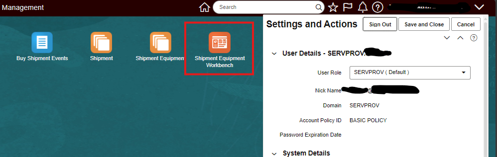 Workbench showing blank in servprov login — Cloud Customer Connect