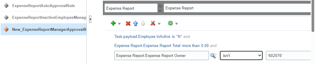 We need to exclude a specific person from the Expense approval rules ... We need to exclude a specific person from the Expense approval rules ...