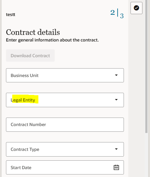 Adding New Fields in Contract Requests Screens — Cloud Customer Connect