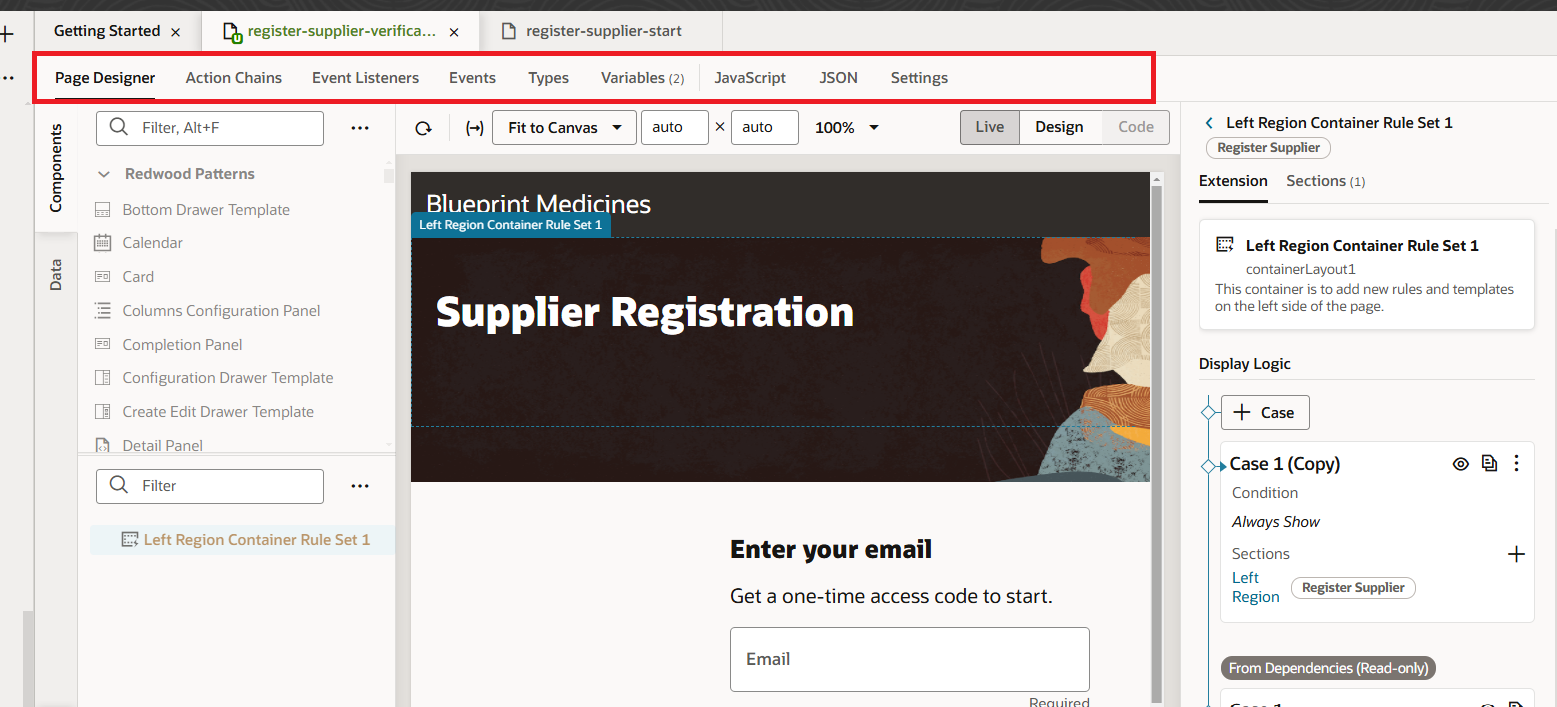 How to change default theme colors for Redwood - Supplier Registration ...