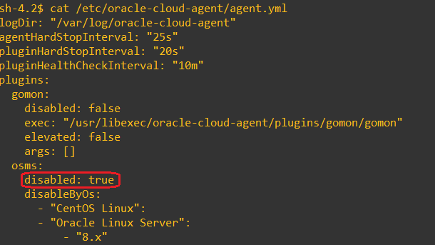 Oci How To Disable The Os Management Service Agent Plugin In Oracle Linux Instances — Cloud