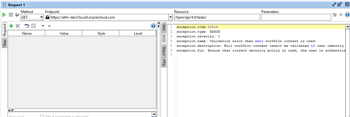 Expense approval via REST API /bpm/api/4.0/tasks/ — Cloud Customer Connect