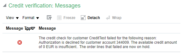 Any ESSjob to refresh the credit schema when I have some order change ...