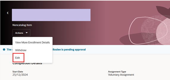 Redwood Ui Learning Admin Not Able To Access Non Catalog Item — Cloud Customer Connect