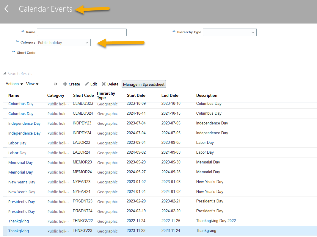 Time Cards Holidays Appear On Timecard But As The Id And Not The Name — Cloud Customer Connect
