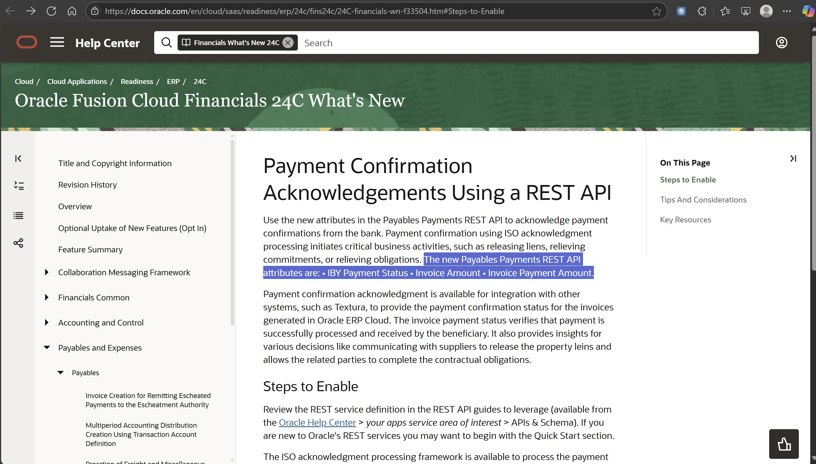 Readiness 24 C - Payment Confirmation Acknowledgements Using a REST API ...