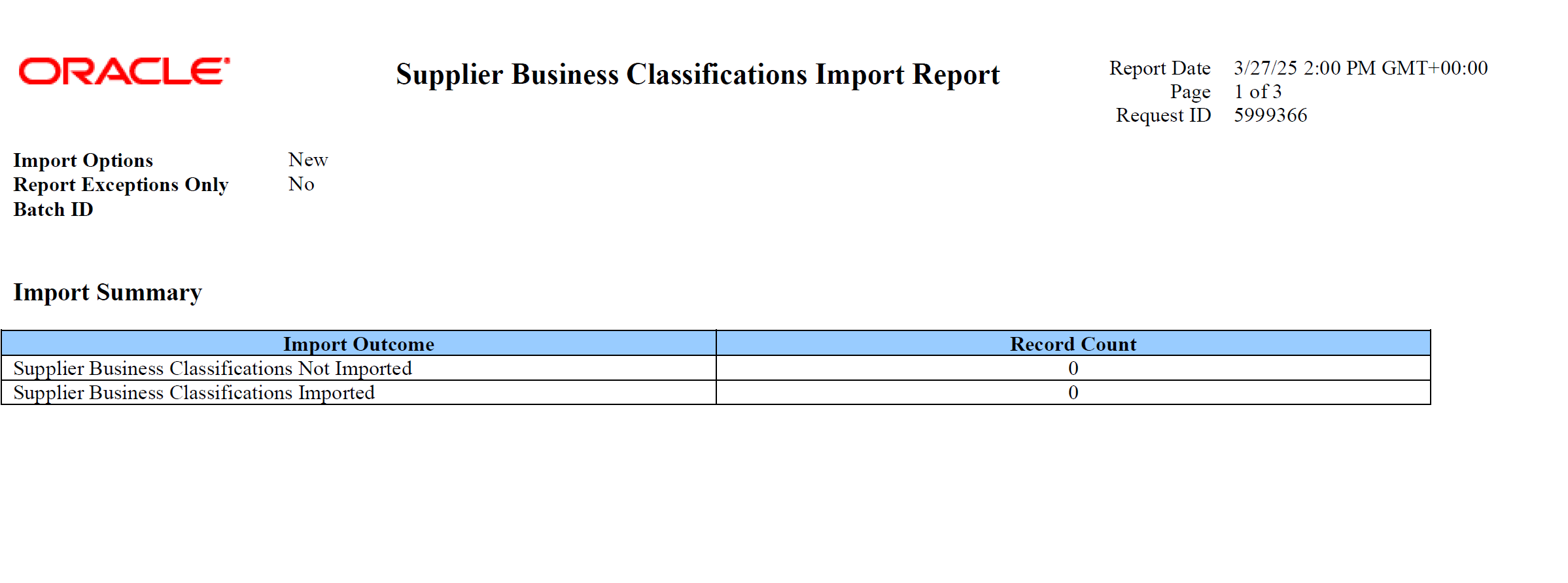 Mass import of business classifications — Cloud Customer Connect