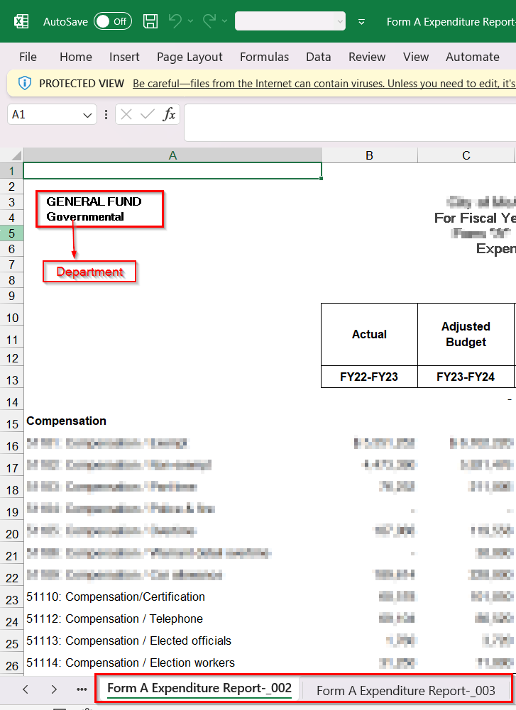 Excel Output of MR is having multiple tab in it. How to set the naming ...