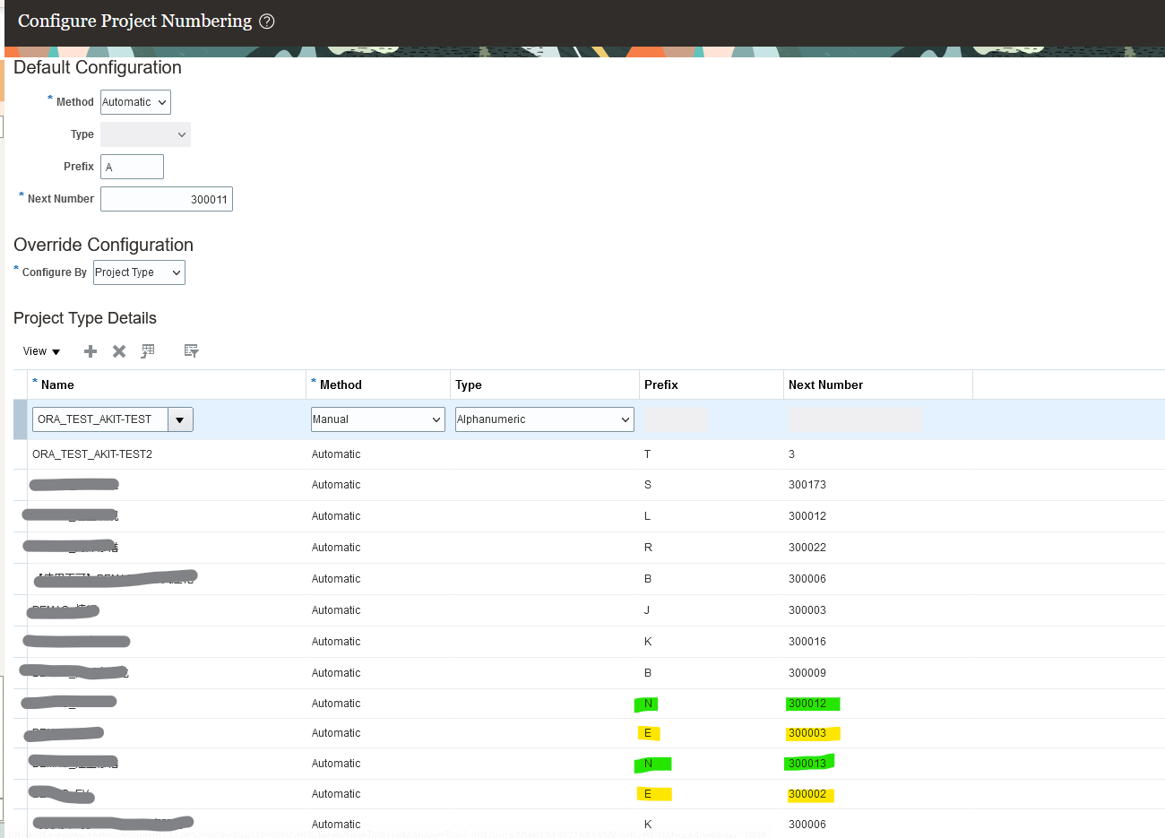 Numbering sequentially about multiple Project Types has same prefix ...
