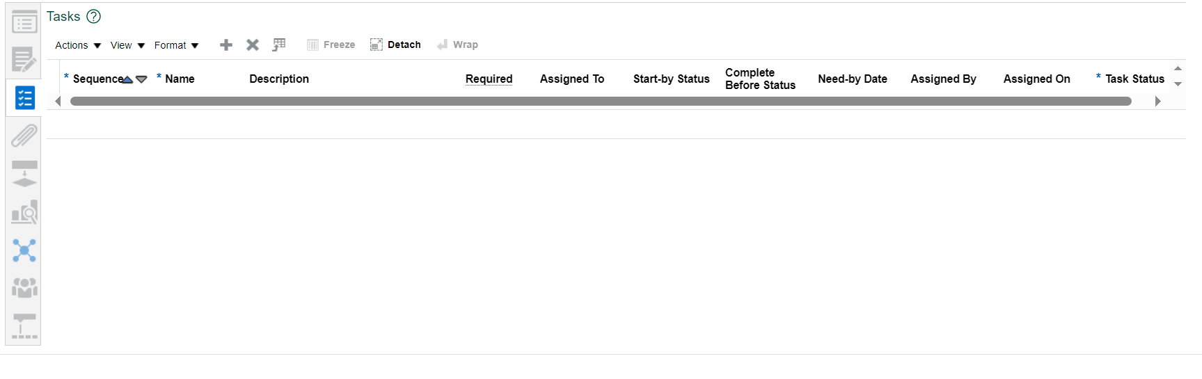 How to configure 'Task' feature for Quality Action similar to Problem Reports and Corrective ...
