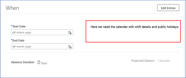 Calendar with public holidays and shifts need to be displayed in Add ...