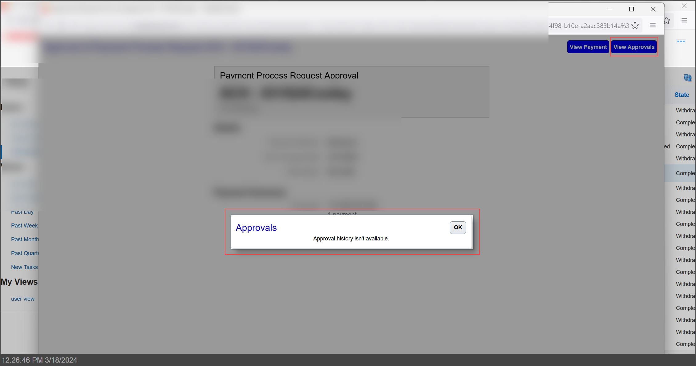 Approval History Not Visible for Transactions Approved before 24A ... Approval History Not Visible for Transactions Approved before 24A ...