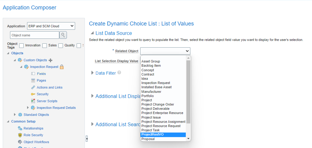 Application composer how to create Dynamic Choice List for Employees and emails — Cloud Customer ...