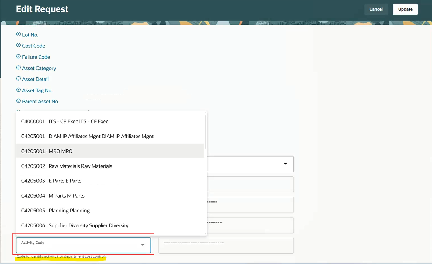 How to show the instruction help text on the Purchase Requisition Line ...