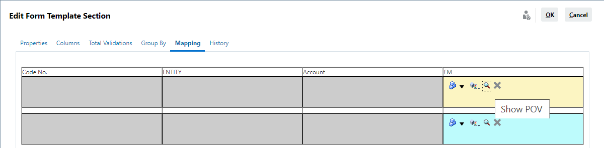 How to Create SDM mapping on parent member and use @listname function ...