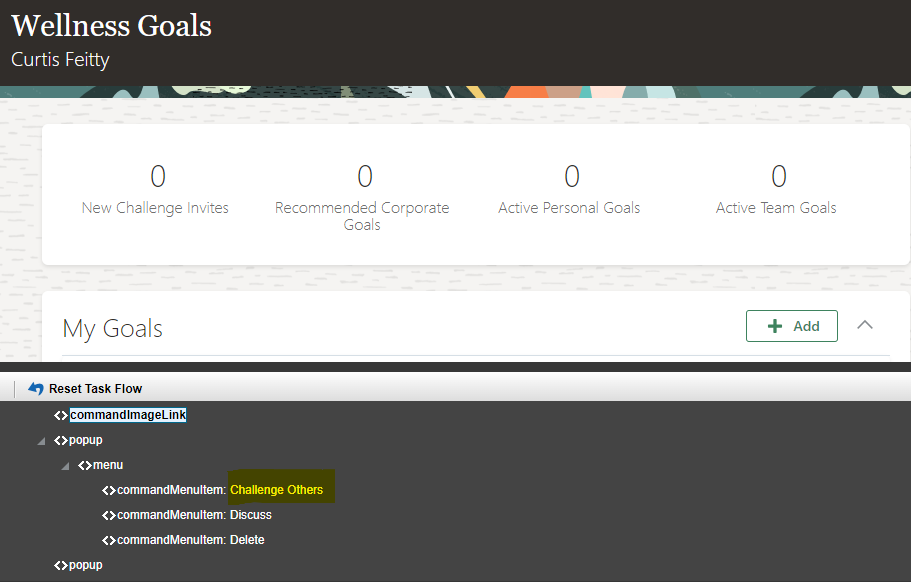 Challenge Others option is not available in the 3 dots of Wellness ...