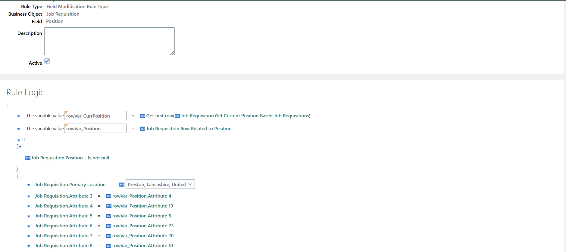 Default min and max grade step values on a job requisition using autocomplete rules — Cloud ...
