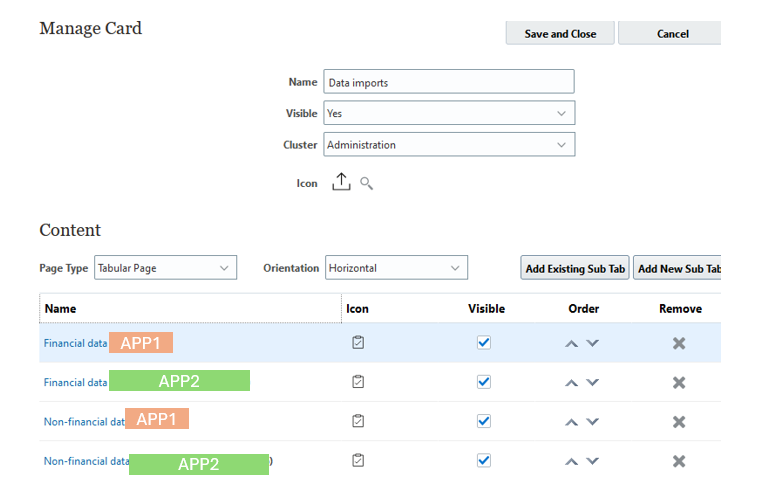 How do I Add Existing Card/Cluster that contains elements from another ...